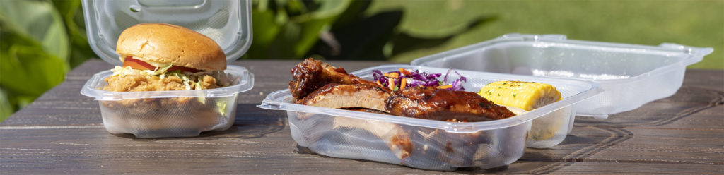 Clover Hinged To Go Containers: Microwave Safe, Recyclable